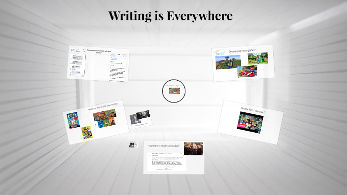 Writing is Everywhere by Anna Ramsey on Prezi