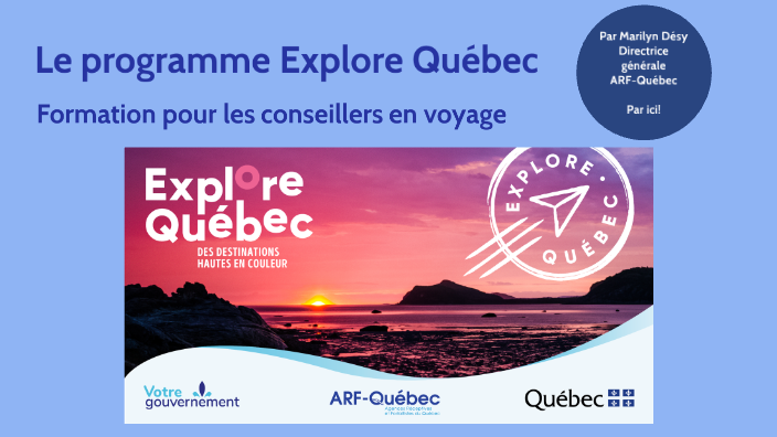 Programme Explore Québec Pour les conseillers en voyages - Vidéo by ...