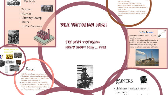 Vile Victorian Jobs! by Class 11 on Prezi