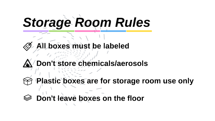 Storage Room Rules by Nathan Hardingham on Prezi