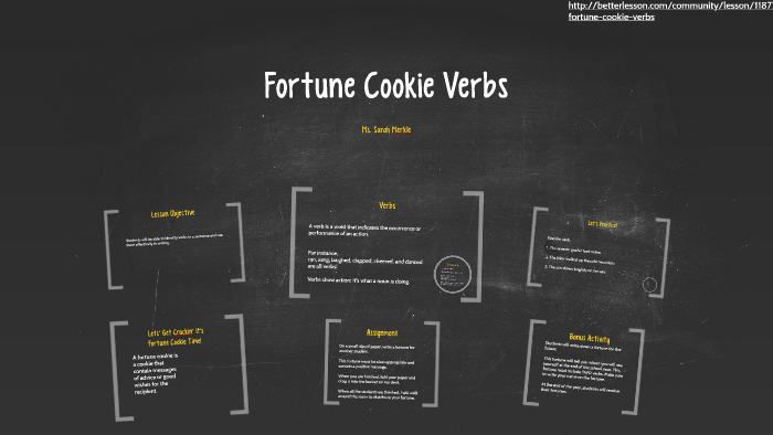 Fortune Cookie Verbs by Sarah Merkle on Prezi