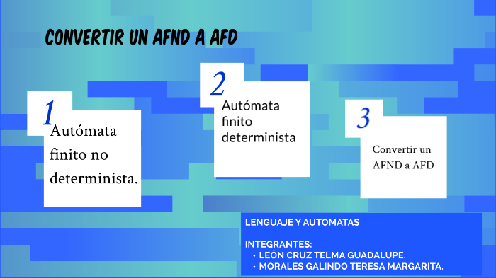 Convertir un AFND a AFD by Telma Leon on Prezi
