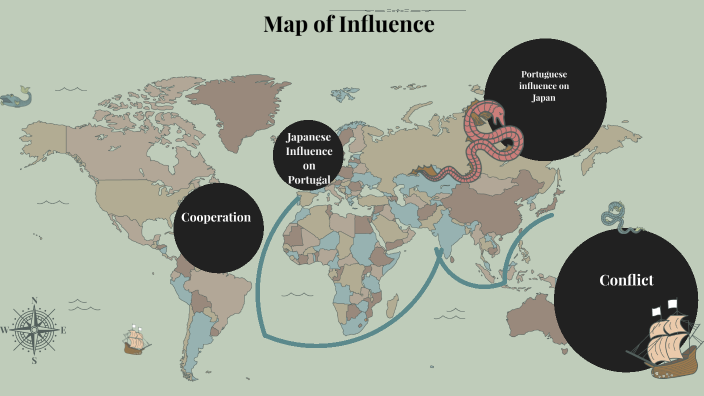 Annonated map of influence by Lordiers on Prezi