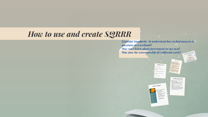 How to use and create SQRRR by Pat Bush on Prezi