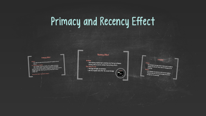 Primacy and Recency Effect by chloe manning on Prezi