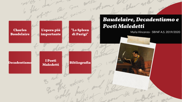 Baudelaire, Decadentismo e Poeti Maledetti by Vincenzo Malla on Prezi