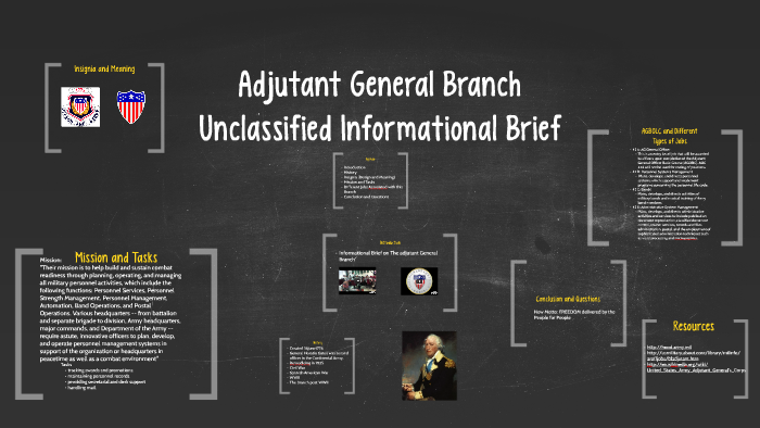 Adjutant General Branch by on Prezi