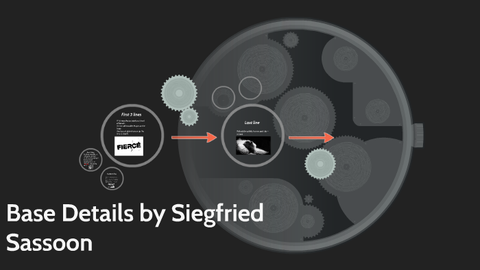 Base Details by Siegfried Sassoon by Henoch Macani on Prezi