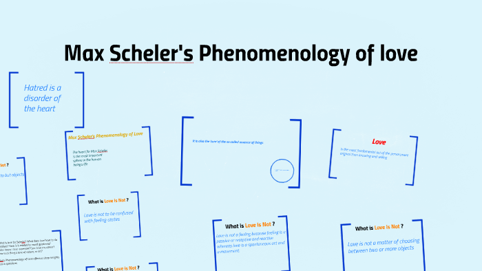 Max Scheler's Phenomenology of love by Norinel Vaflor on Prezi