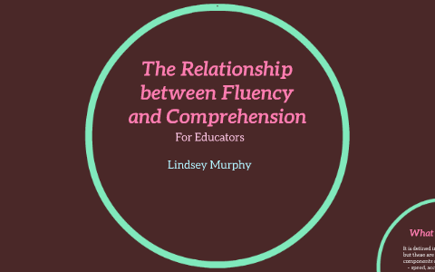 The Relationship between Fluency and Comprehension by Lindsey Murphy on ...