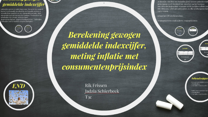 Berekening gewogen gemiddelde indexcijfer, meting inflatie m by jadzia ...