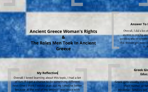 Ancient Greece Woman's Rights & The Roles Men Took In Ancient Greece by ...