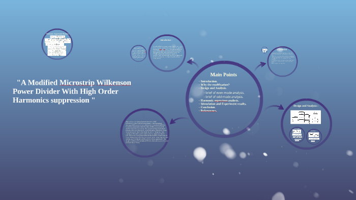 "A MODIFIED MICROSTRIP WILKINSON POWER DIVIDER WITH HIGH O by Aya Adel