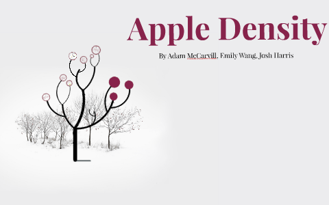 Apple Density by Emily Wang on Prezi