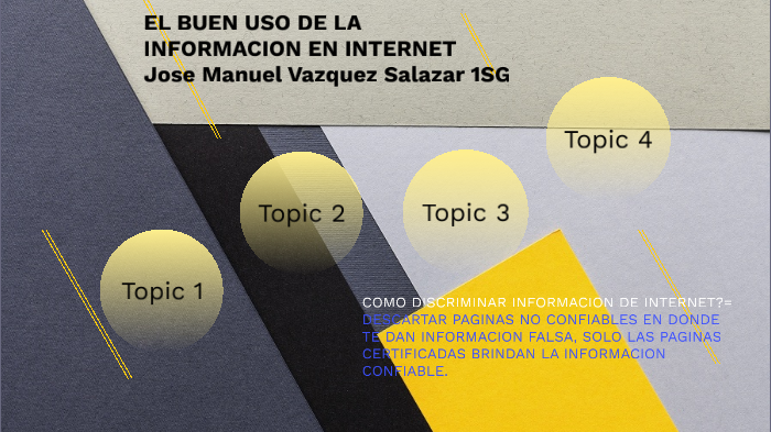 El buen uso de la informacion en internet by Jose Manuel Vazquez ...