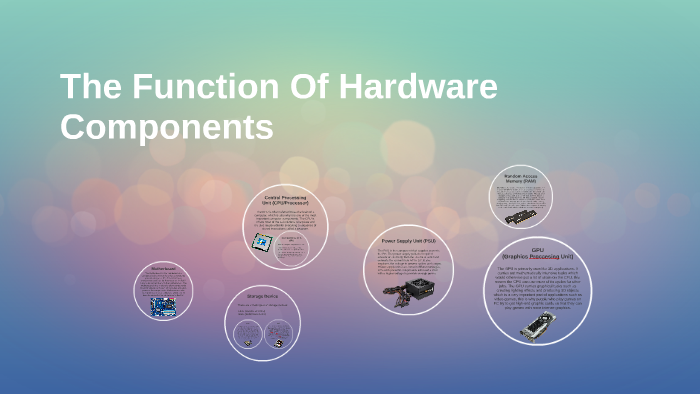 The Function Of Hardware Components by Miles Smith