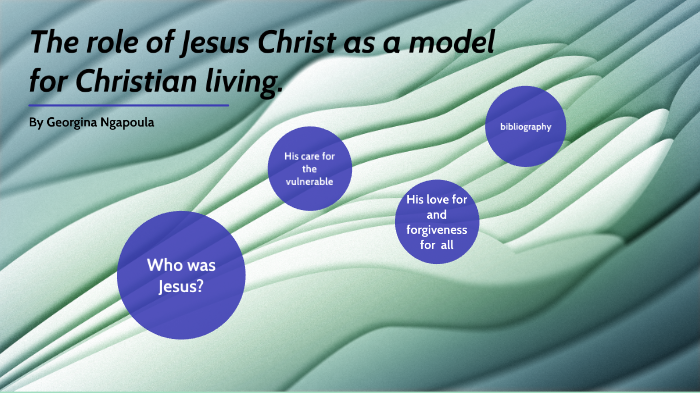 the role of Jesus Christ as a model for Christian living. by georgina ...