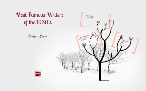 Famous Writers of the 1930's by Kristen Leger on Prezi
