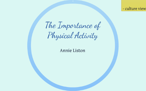 The Importance of Physical Activity by Annie Liston on Prezi
