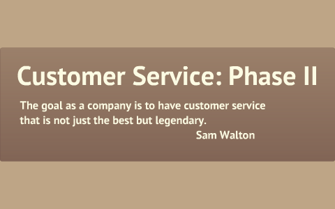 Next Step: Customer Service Phase II by Megan Brown