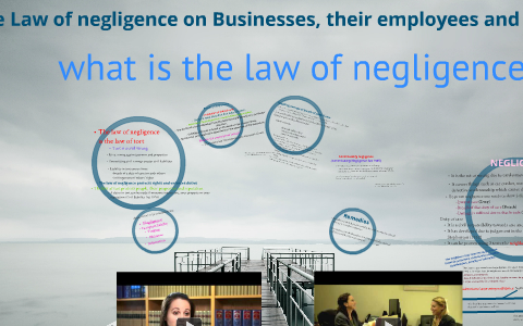The impact of the law of negligence on businesses, their employees and ...