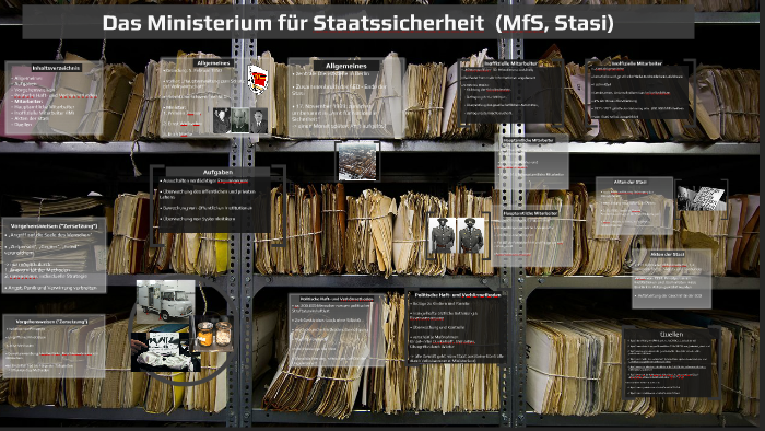 Das Ministerium für Staatssicherheit (MfS, Stasi) by Levi Kliida on Prezi