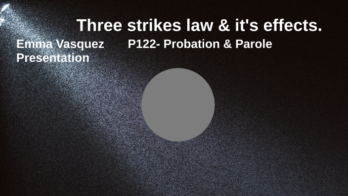 Three strikes law & it's effects. by emma vasquez on Prezi