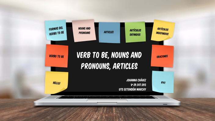 VERB TO BE, NOUNS AND PRONOUNS, ARTICLES by johanna chávez on Prezi