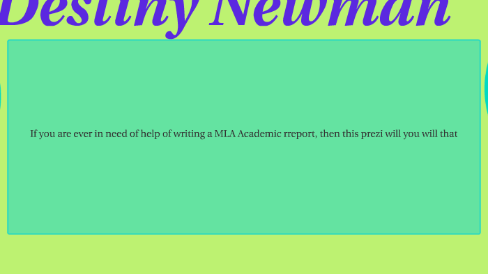 Academic Report Help! by Destiny Newman on Prezi