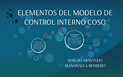 ELEMENTOS DEL MODELO DE CONTROL INTERNO COSO by sergio manosalva on Prezi