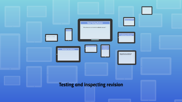 Dead Testing Revision by paul caulfield on Prezi