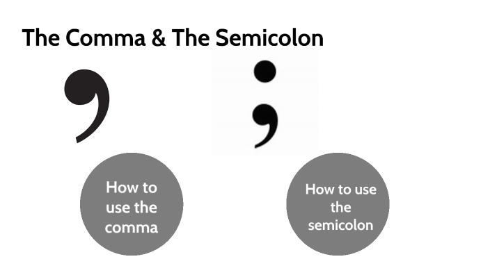 The Comma & Semicolon by Tammy Russo