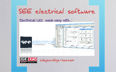 See Electrical software (english) by christian DEJEAN