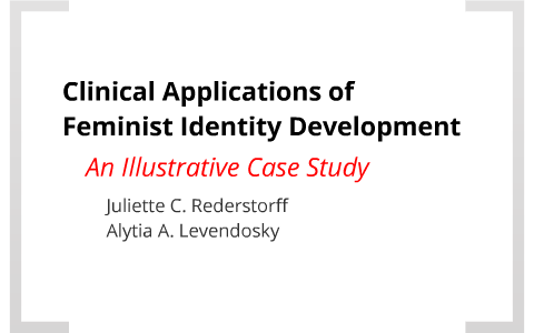 Clinical Applications of Feminist Identity Development by Candace Eaton ...