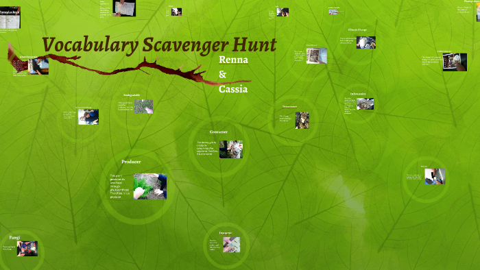 Vocabulary Scavenger Hunt by Cassia Craig on Prezi