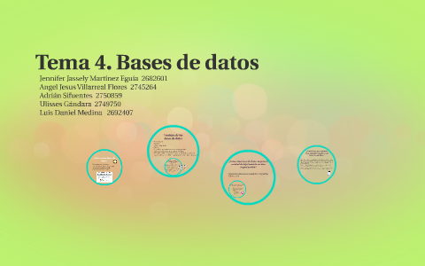 Tema 4. Bases de datos by Karou Aky on Prezi