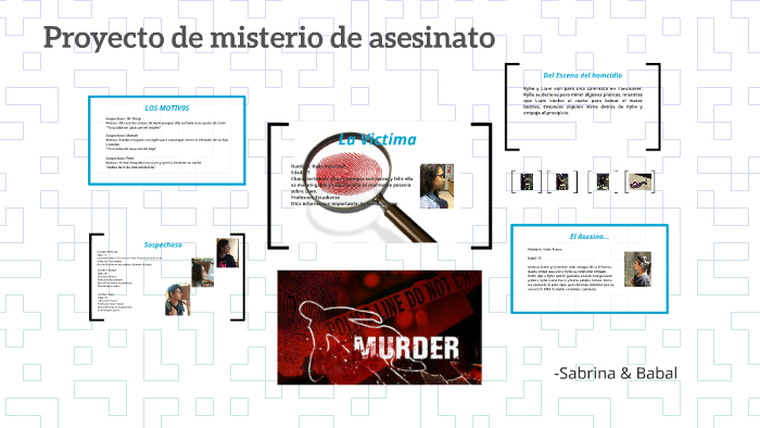 Proyecto de misterio de asesinato by Sabrina Khan on Prezi