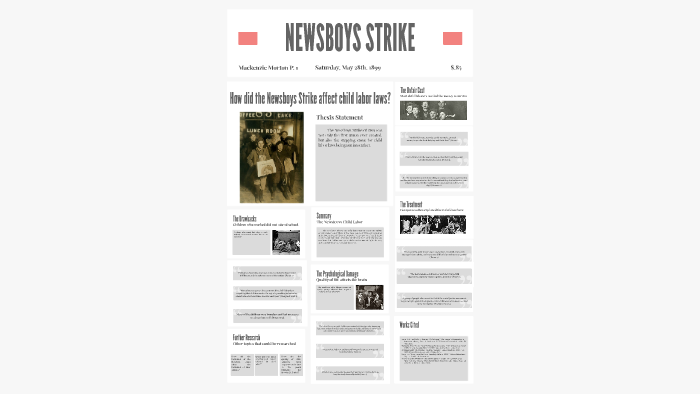 NEWSBOYS STRIKE 1899 by Kenzie Morton on Prezi