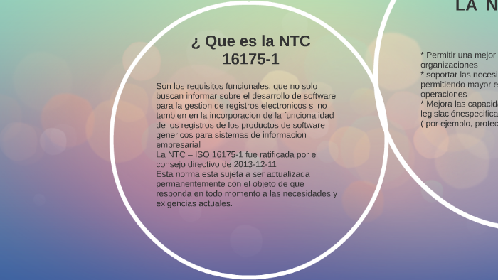 NTC ISO 16175-1 by Tatiana Florez on Prezi