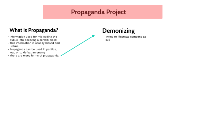 Propaganda Project - Demonizing/Smearing/Ad Hominem by Preston Kao (MMS ...