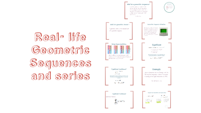 Real- life Geometric Sequences and series by Yiran Wei on Prezi