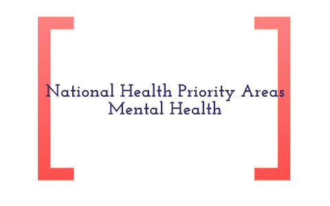 National Health Priority Areas by Stephanie Young