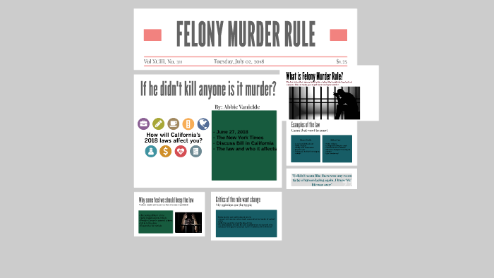 Felony Murder Rule by samantha taylor on Prezi