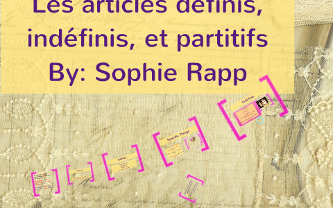 Les articles définis, indéfinis, et partitifs by Katie Rapp on Prezi