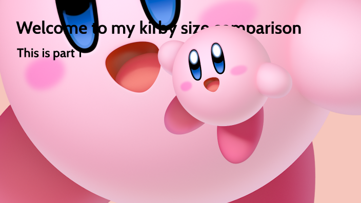 Kirby size comparison part 1 by Mark Tice on Prezi