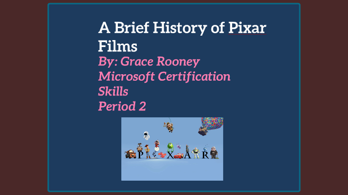 A Brief History of Pixar Films by Grace Rooney
