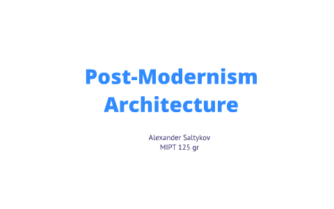 Architecture by Alexander Saltykov on Prezi