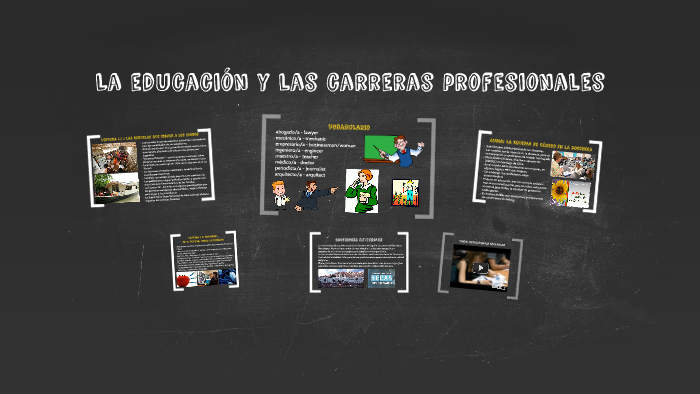 La educación y las carreras profesionales by Annelise Hillmann on Prezi