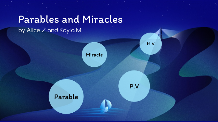 Parable and Miracle Assignment- Religion by Kayla McDavid on Prezi