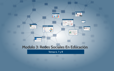 Modulo 3: Temas 6, 7 y 8 - Redes Sociales En Educación by José María ...